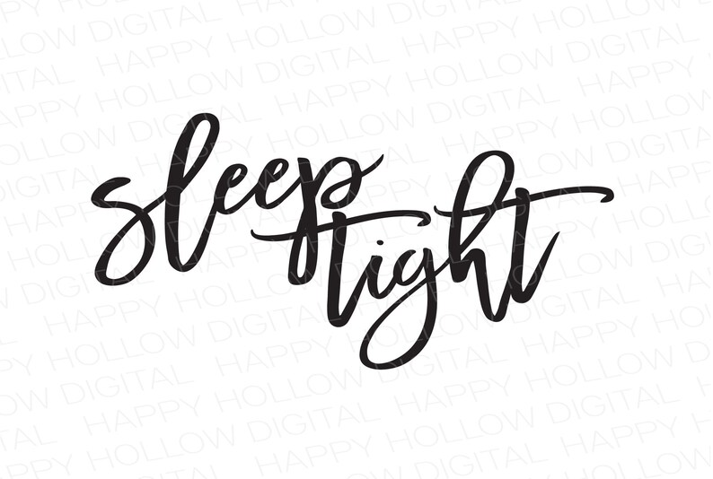 Sleep Tight SVG: Bedroom Nursery Sign, Pillow Design (digital) - Etsy ...