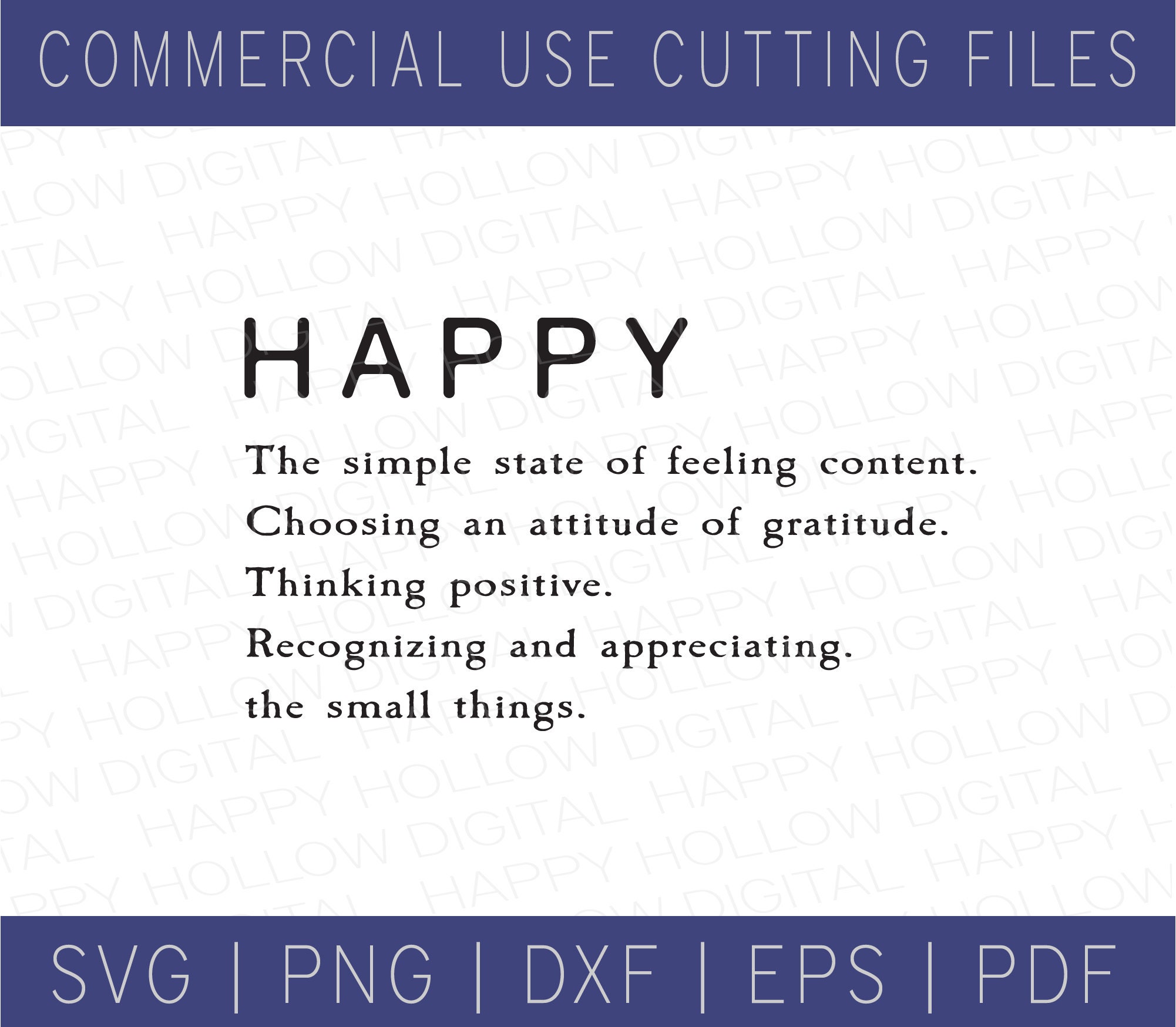 Happy SVG Happy Definition SVG Farmhouse Decor Rustic Wall Decor Throw ...