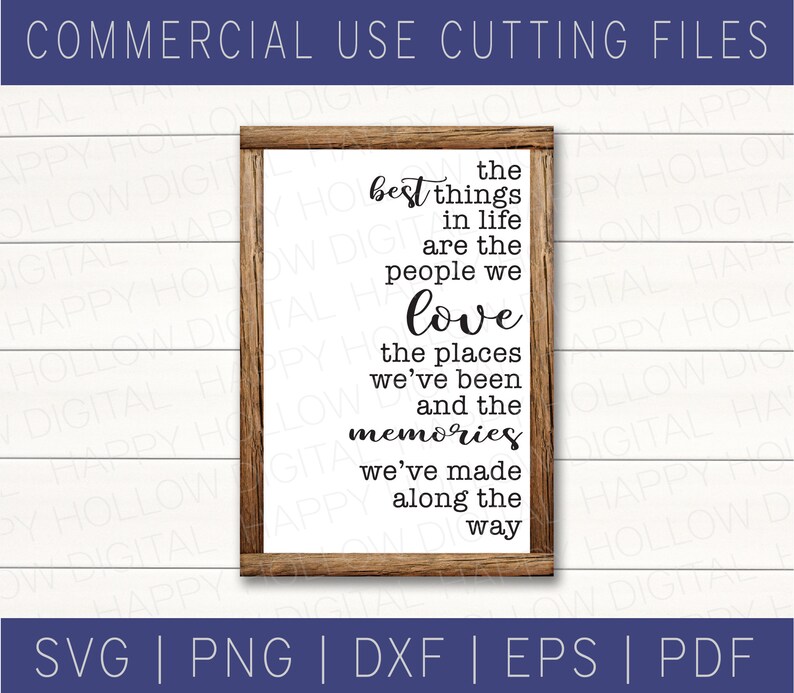 The Best Things SVG Family SVG Home Sign SVG Farmhouse Decor ...