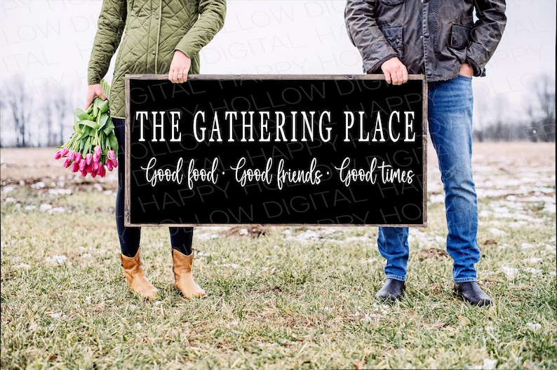Gathering Place SVG: Porch Sign, Dining Room Art (digital Download) - Etsy