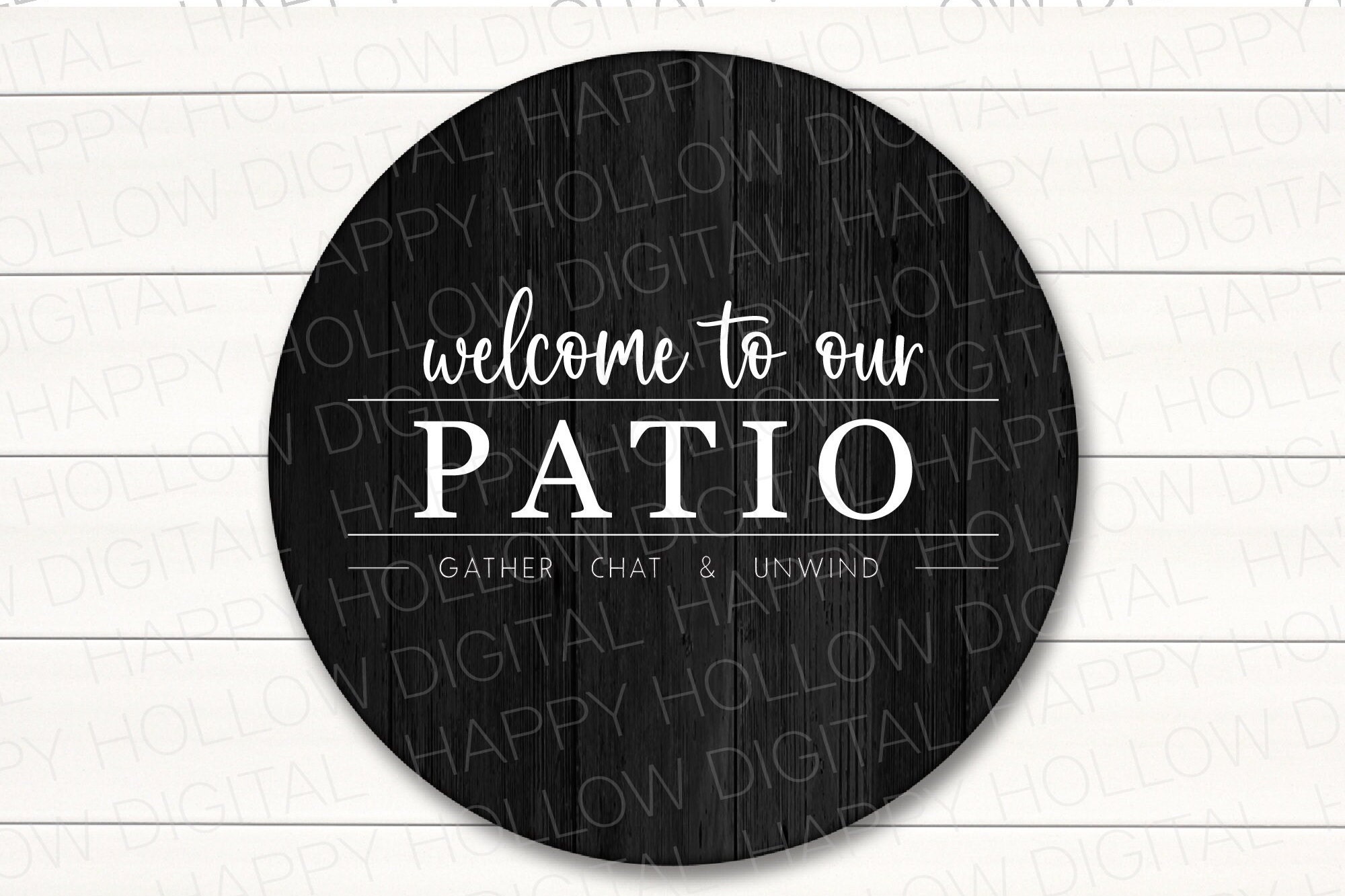 Welcome SVG Patio Sign SVG Files for Cricut Outside Decor Patio Decor ...