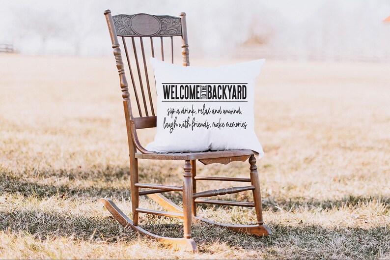 Welcome SVG - Backyard Sign - Backyard Decor - Patio Sign SVG - Outdoor ...