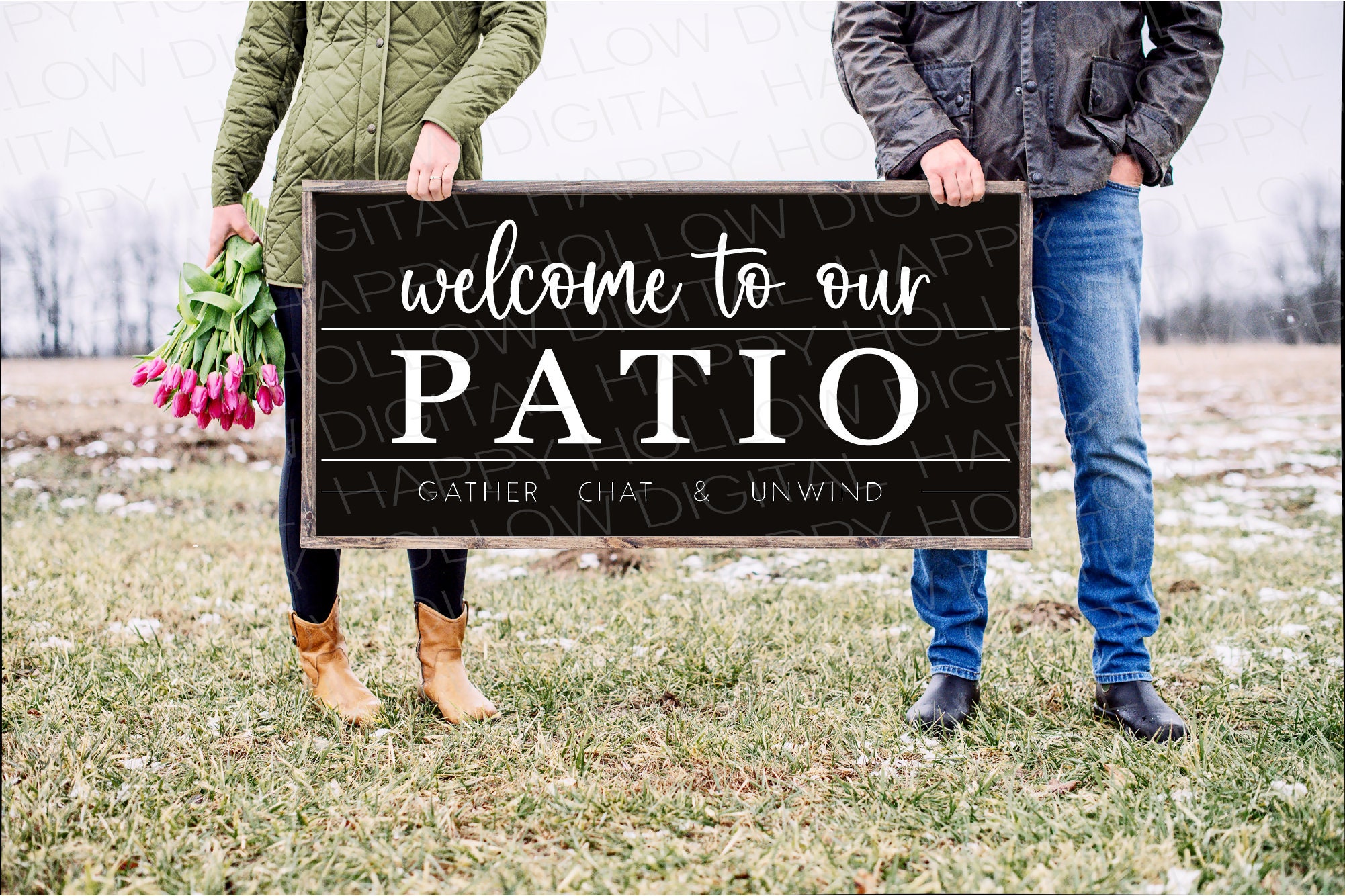 Welcome Patio Sign SVG: Outdoor Decor (digital Download) - Etsy