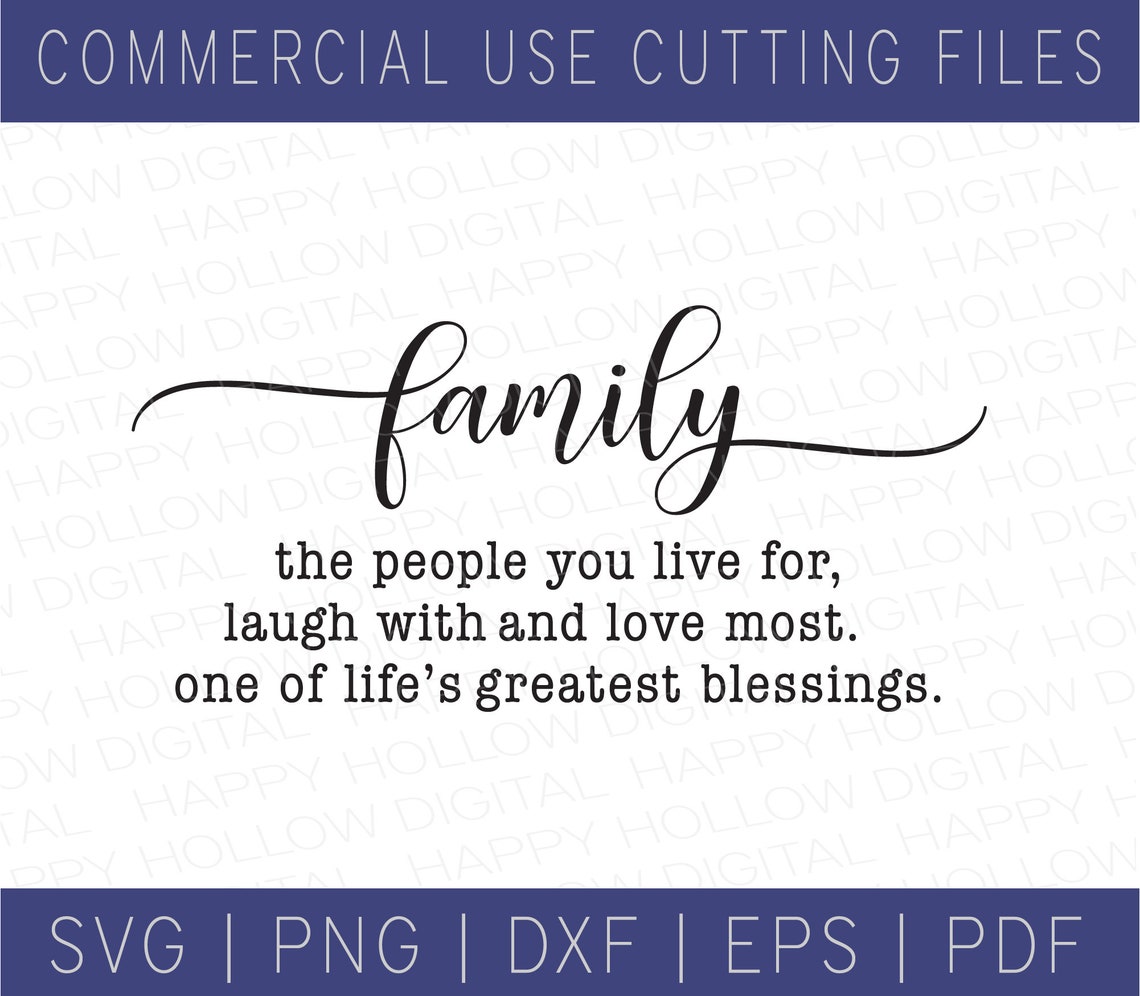 Farmhouse Family Blessing Sign SVG: Home Decor (digital Download) - Etsy