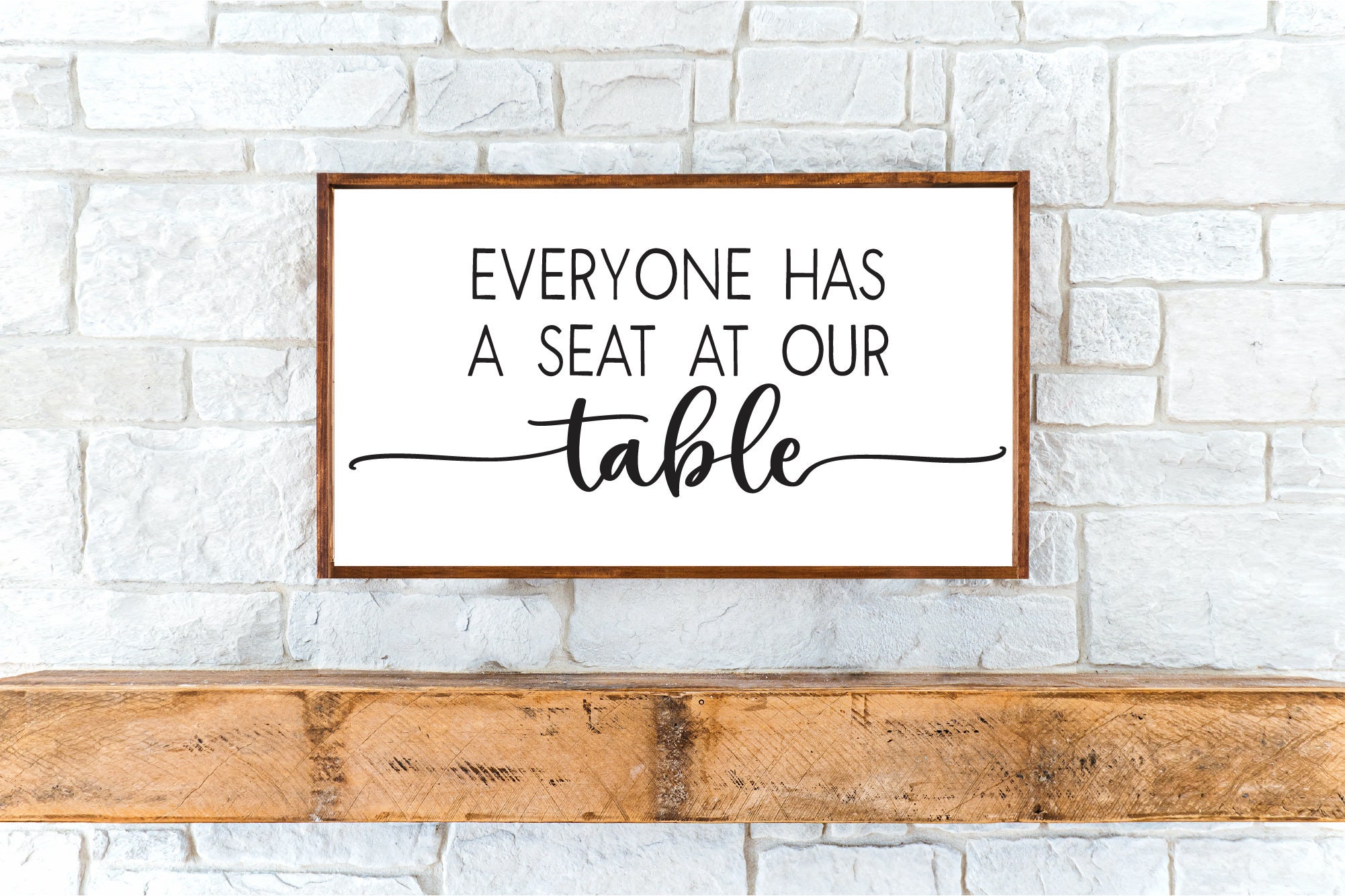 Everyone Has a Seat at Our Table SVG Farmhouse Sign Kitchen Decor ...