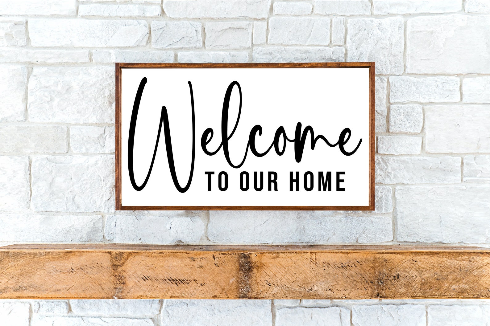 Farmhouse Welcome Sign SVG: Rustic Home Decor (digital Download) - Etsy