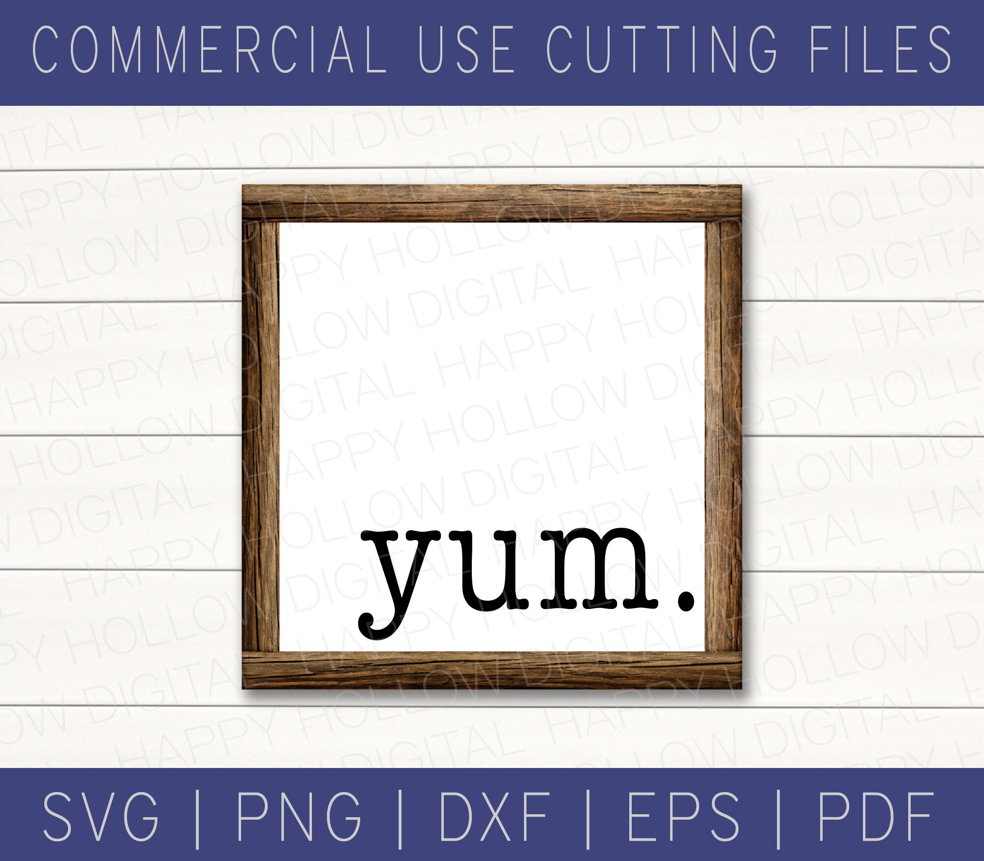 SVG File - Farm Sign - Kitchen Decor - Farmhouse Decor - Yum Sign ...