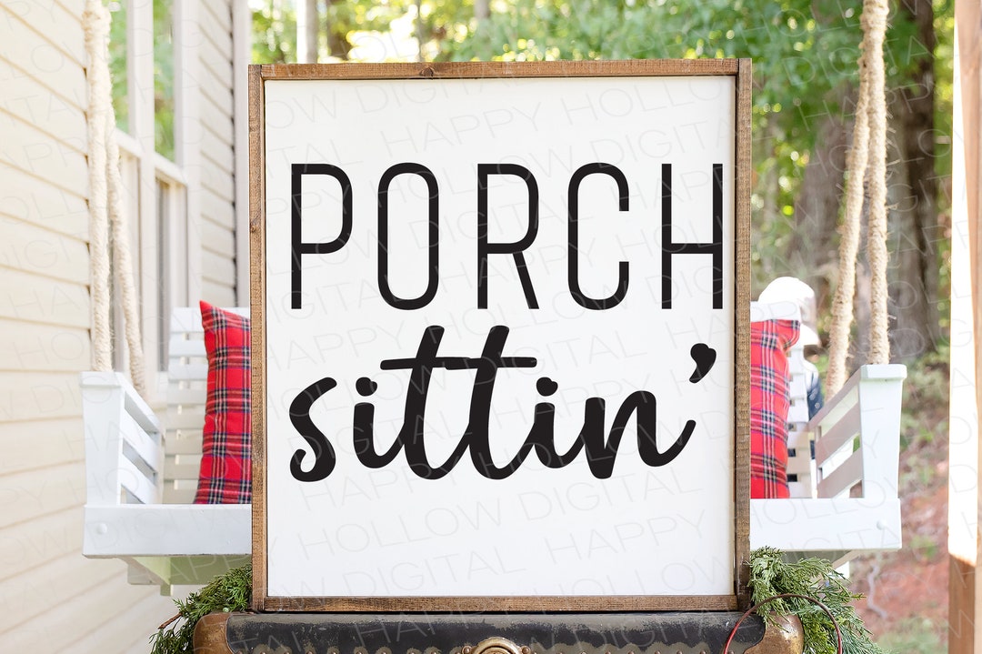 Porch Sign SVG - Front Porch Decor - SVG Cut Files for Cricut - Outdoor ...