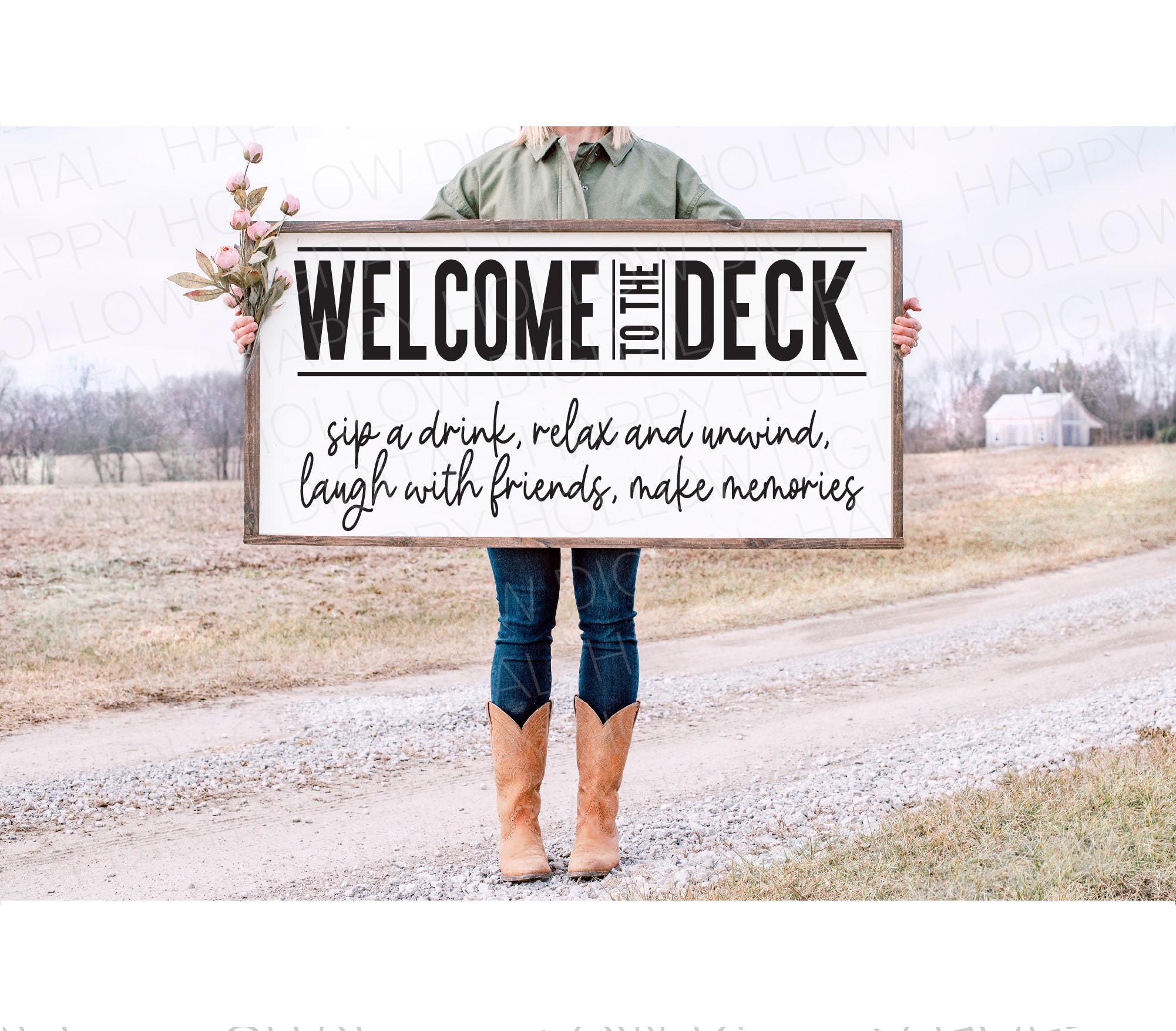 Welcome SVG Back Porch Decor Deck Sign SVG Outdoor Pillow Deck Welcome ...
