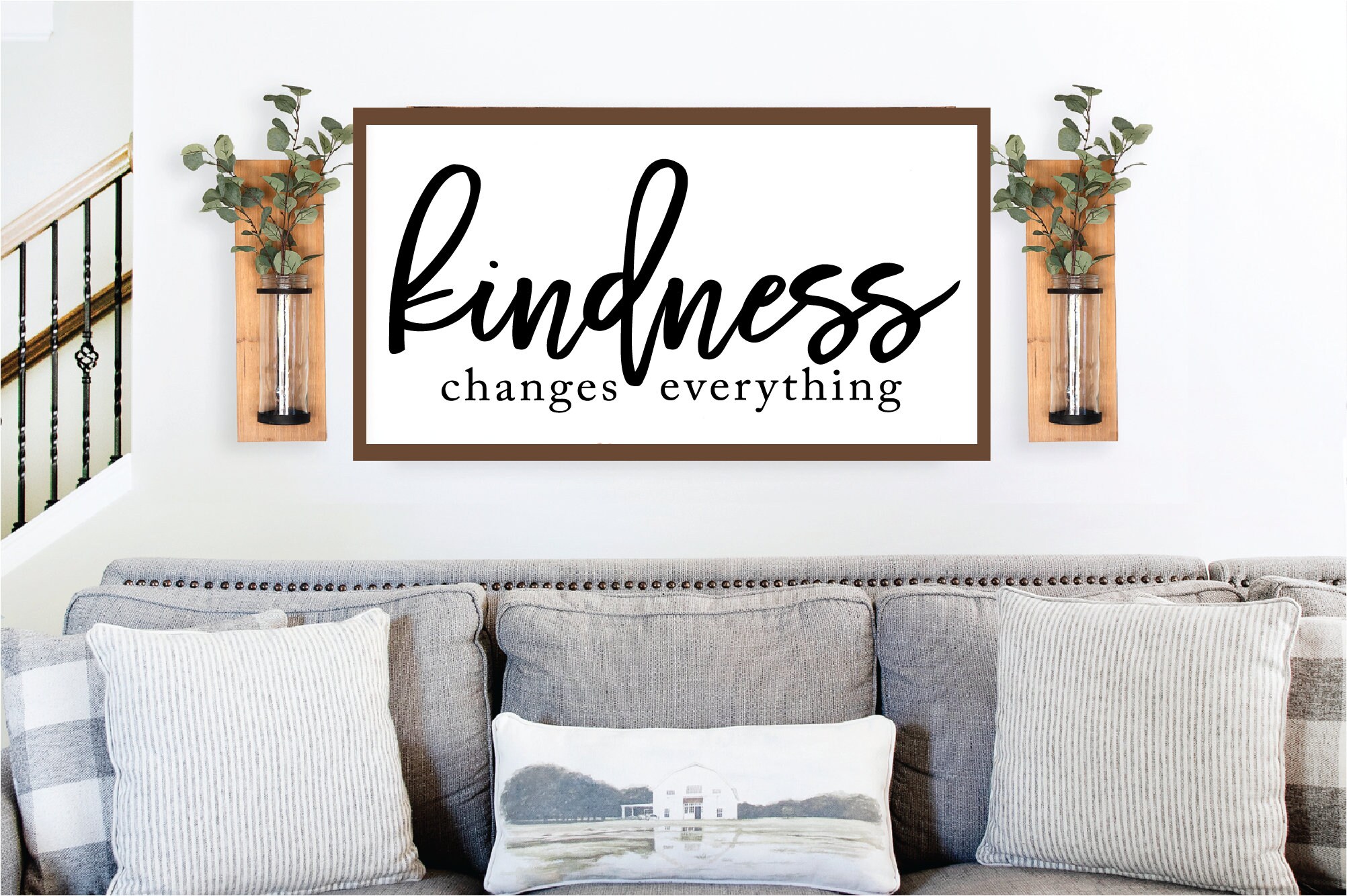 Kindness Changes Everything SVG Farmhouse Sign Kitchen Decor Be Kind ...