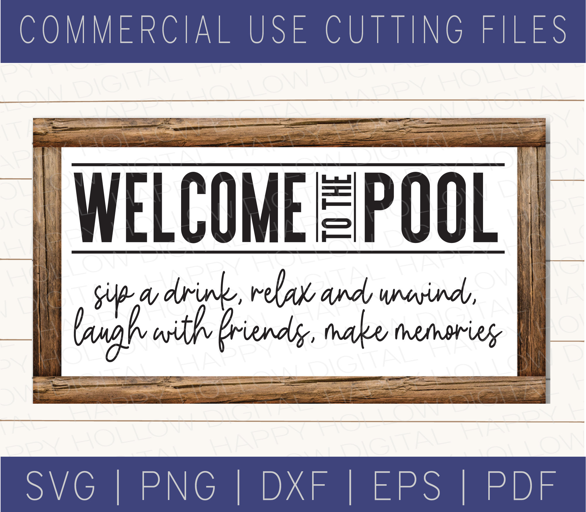 Welcome to the Pool SVG - Pool Sign - Pool Decor - Pool Sign SVG ...