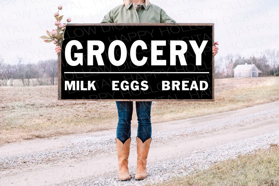 Grocery Sign - Instant Download - Kitchen Decor - Housewarming Gift ...