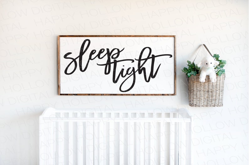 Sleep Tight SVG: Bedroom Nursery Sign, Pillow Design (digital) - Etsy