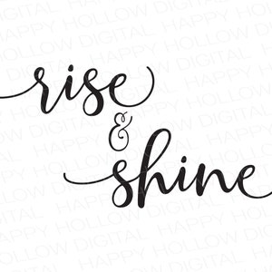 Rise and Shine SVG – Kitchen Sign, Wedding Gift (digital Product) - Etsy