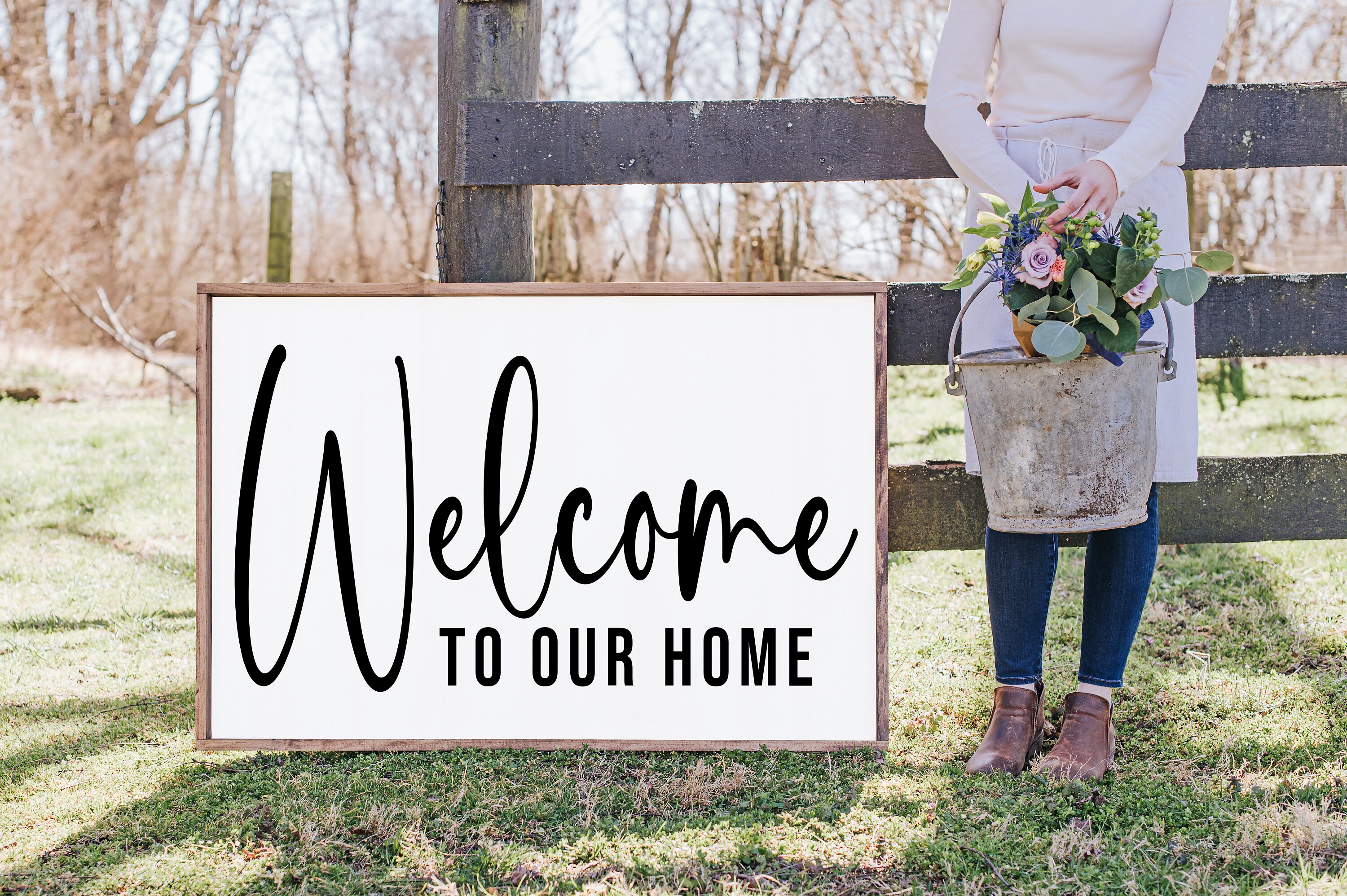 Welcome to Our Home SVG Farmhouse Sign Welcome SVG Family SVG Home ...