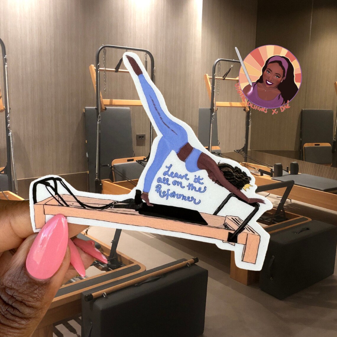 Leave It All on the Reformer Sticker | Pilates Princess Reformer Vinyl ...