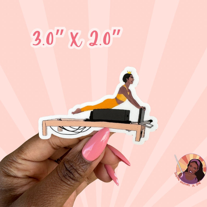 Pilates Sticker | Pilates Princess Sticker | Reformer Pilates Sticker ...