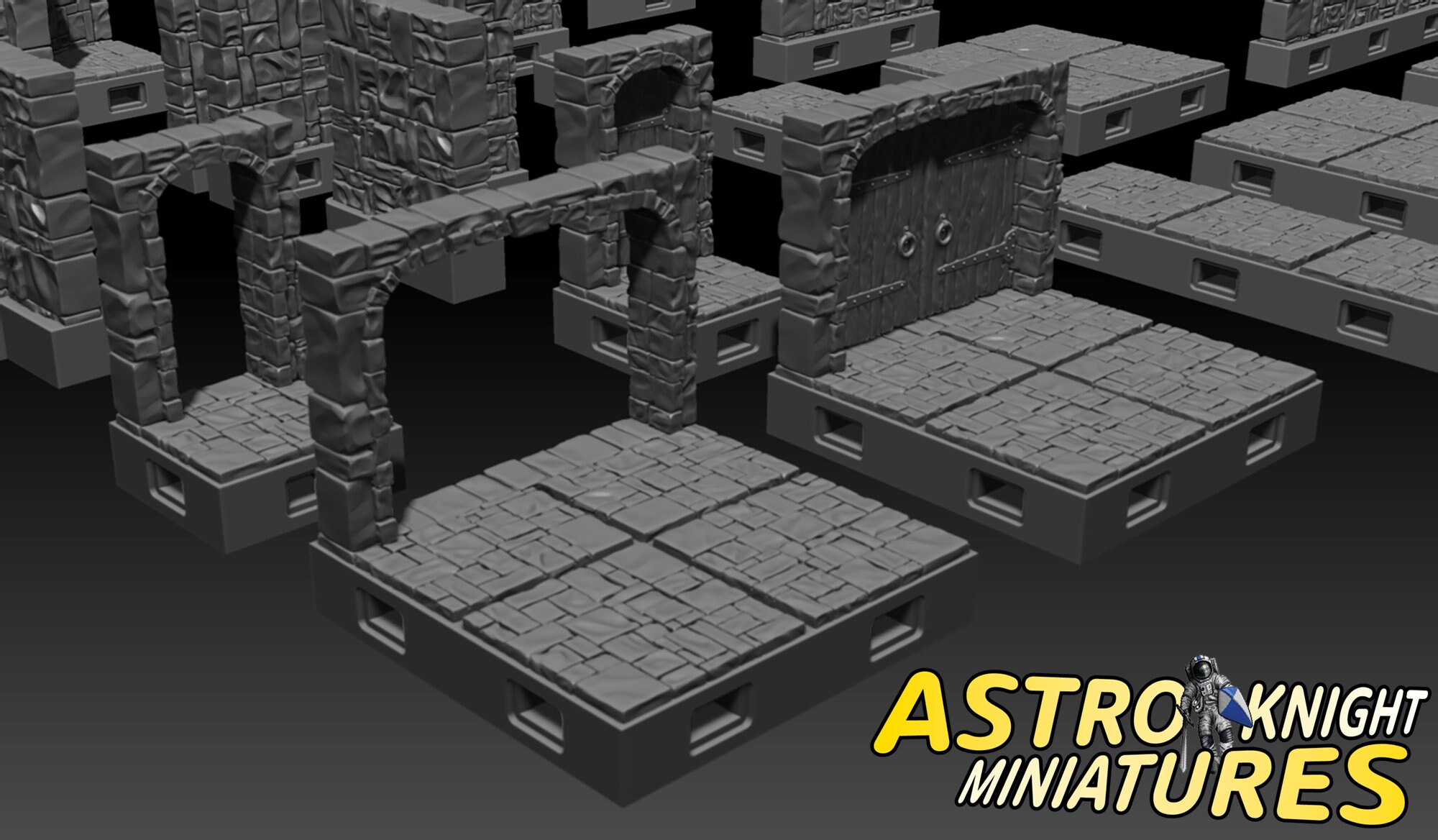 Castle/dungeon Table Top Gaming Tile 3D Printer STL Files - Etsy