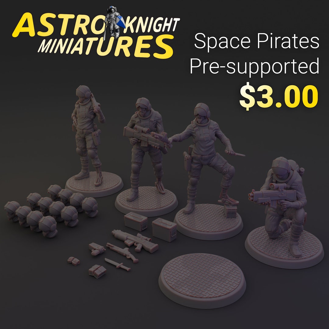 Space Pirate Miniatures - Etsy