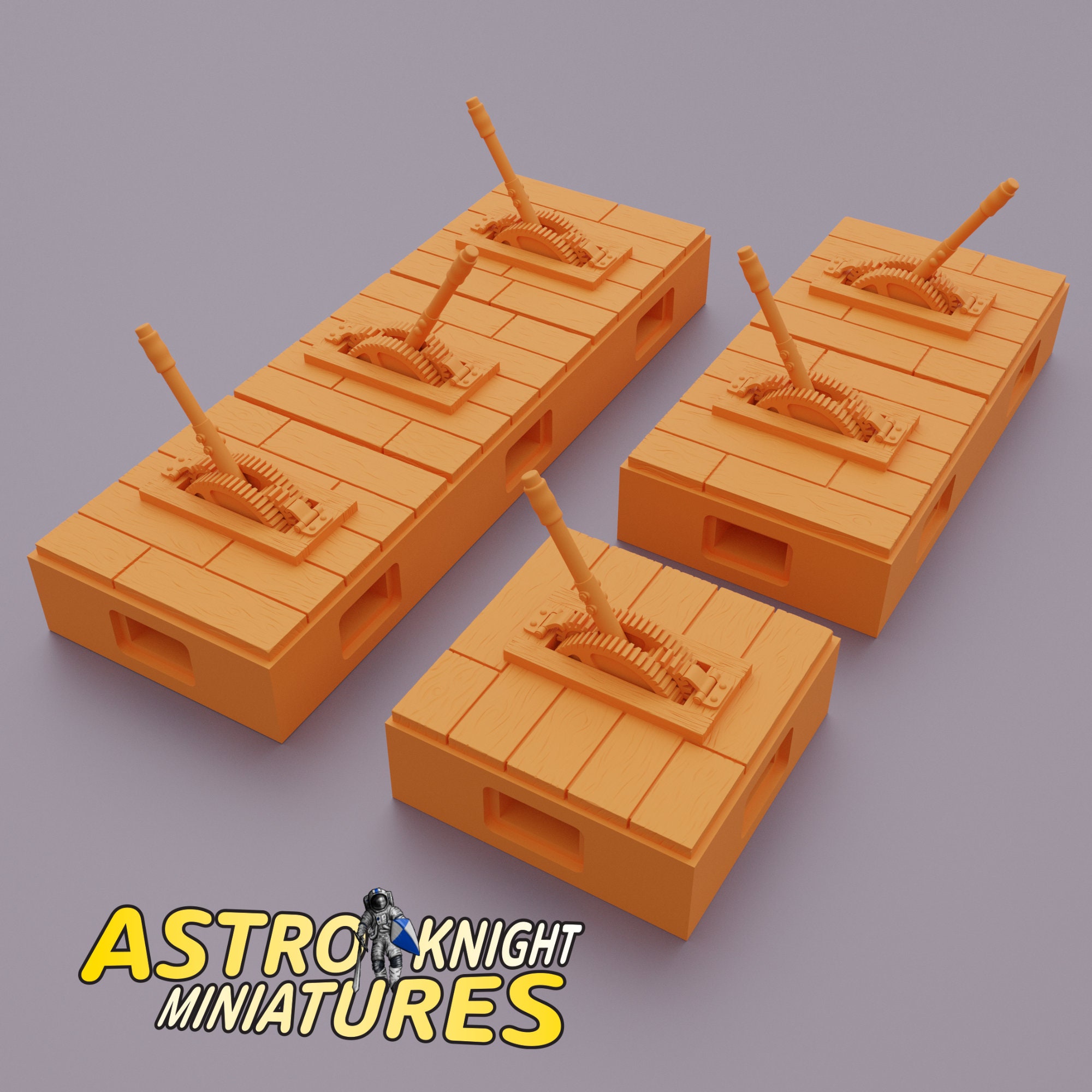Dungeon Tile Terrain Wood Levers & Switches Add-on STL Models for 3D ...