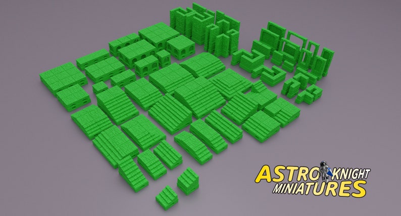 Steps & Ledges Dungeon Tile STL Models Add-on - Etsy