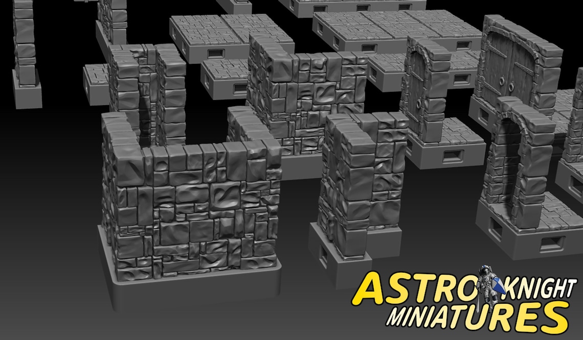 Castle/dungeon Table Top Gaming Tile 3D Printer STL Files - Etsy