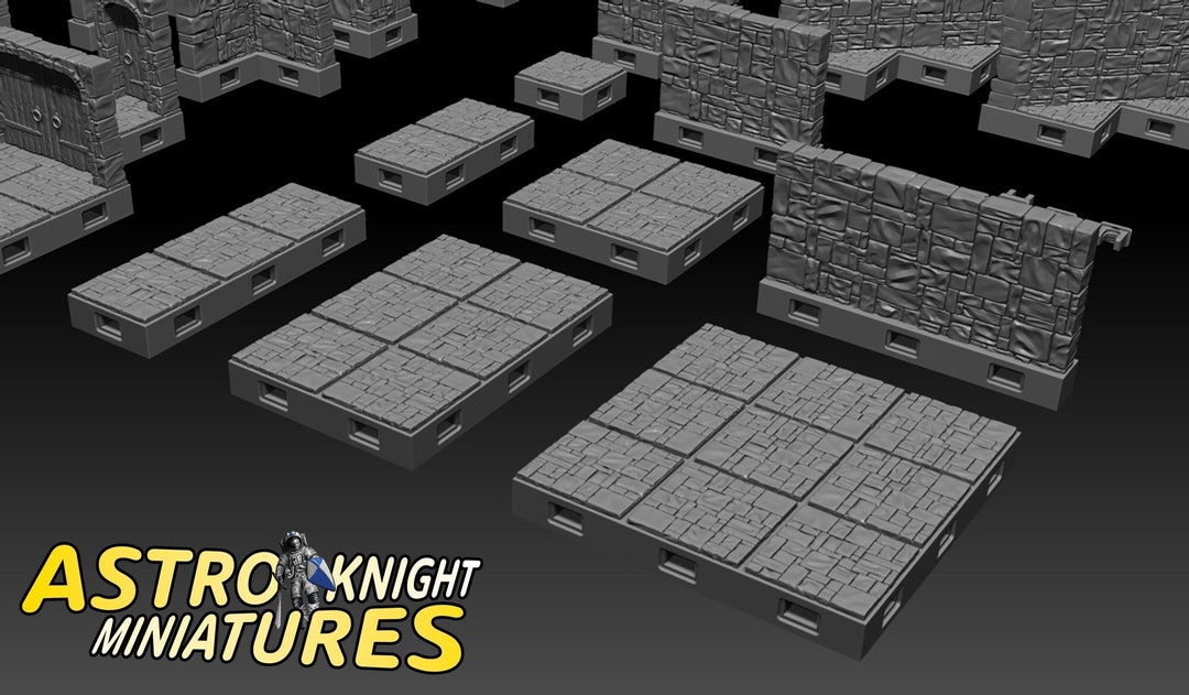 Castle/dungeon Table Top Gaming Tile 3D Printer STL Files - Etsy