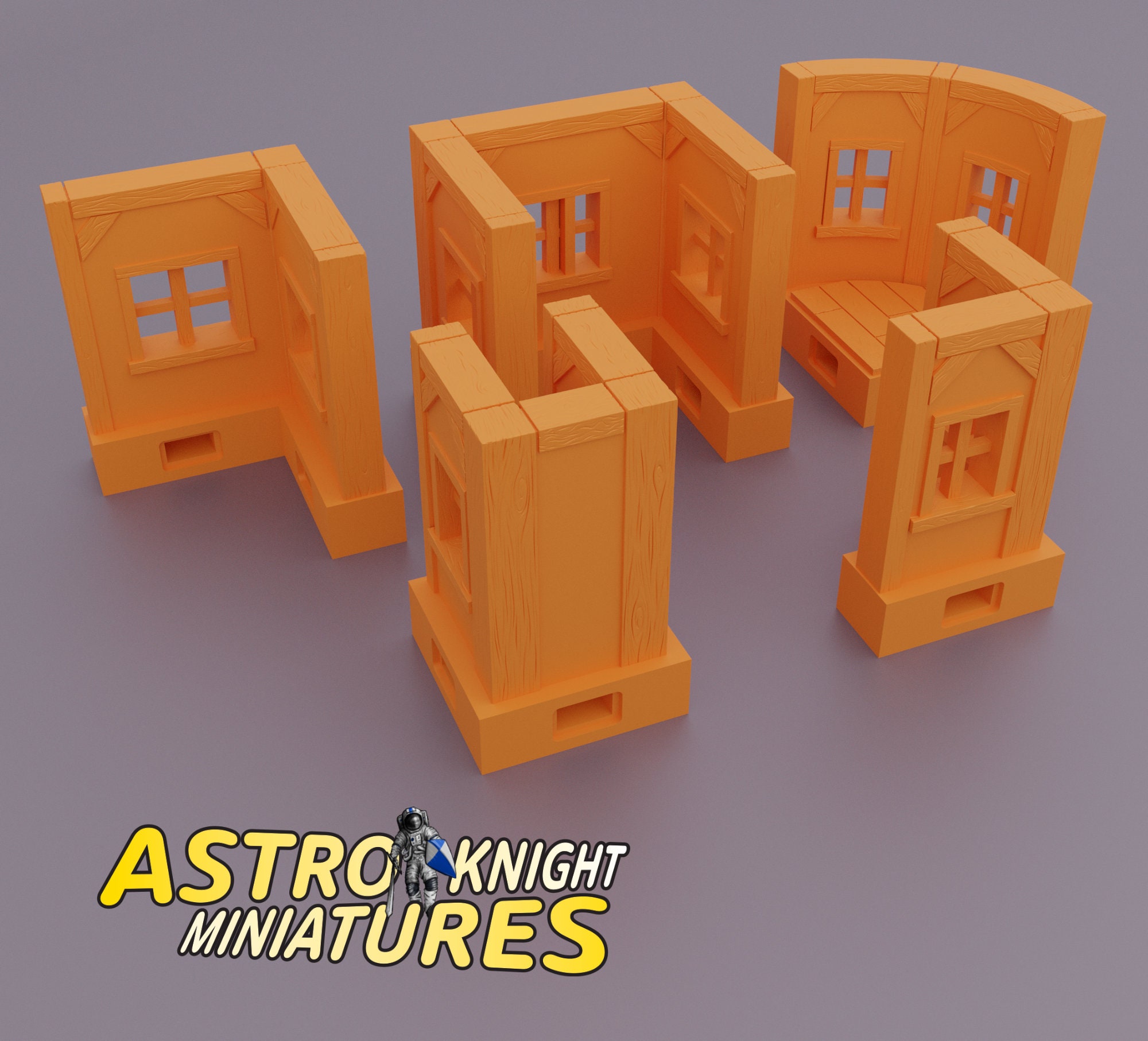 Wood Window Wall Add-on Dungeon Tiles, 3d Printer STL Models for Table ...