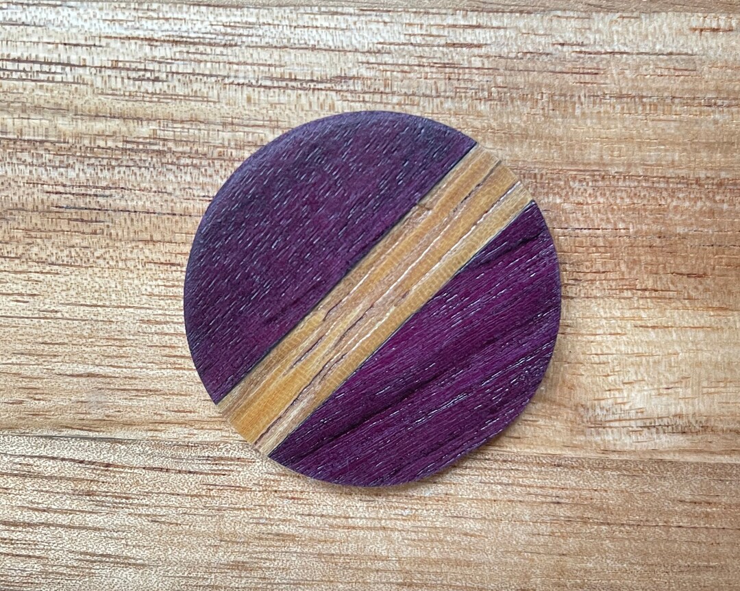 Golf Ball Marker | Golf Gift | Wood Ball Marker | Purple Heart - Etsy