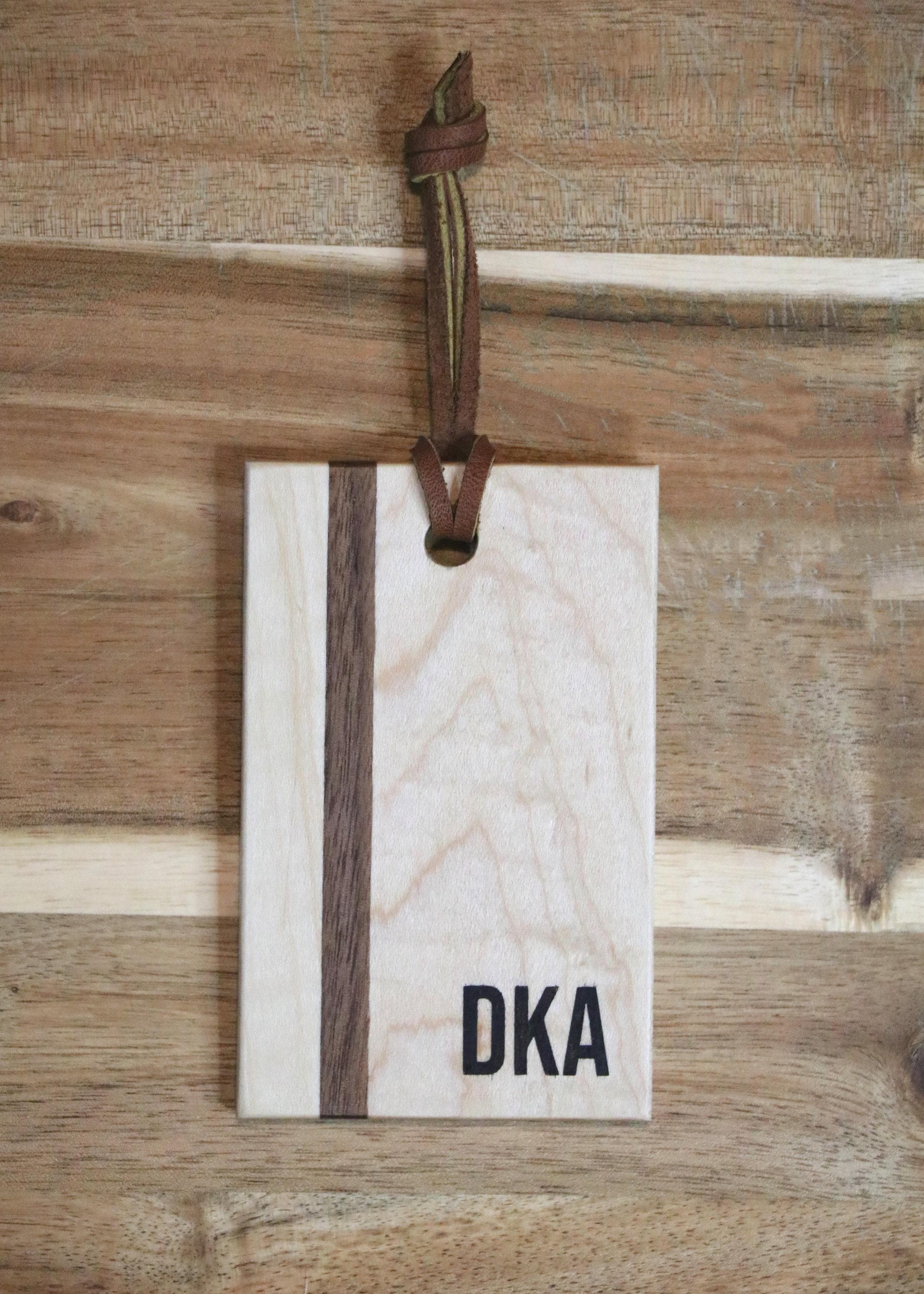 Golf Bag Tag Personalized Bag Tag Walnut & Maple - Etsy