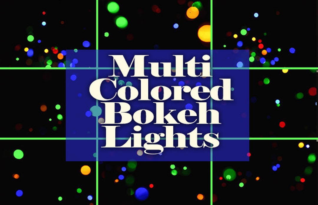 Photoshop Light Bokeh Overlays, Multi Colored Bokeh Lights, Colorful ...