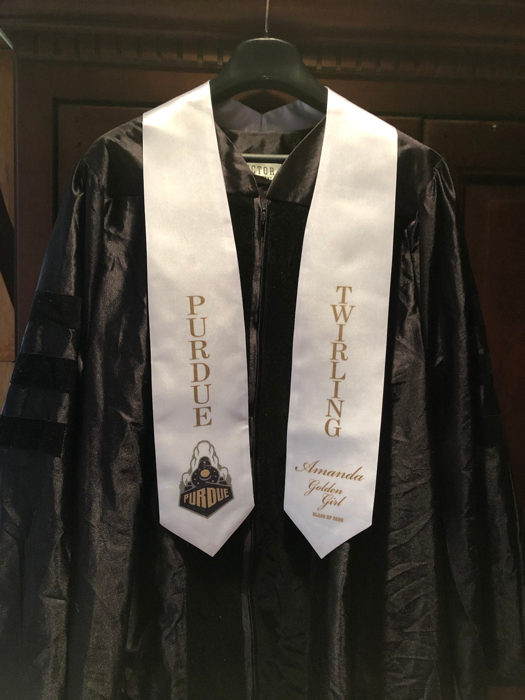 Customized Purdue Graduation Stole - Etsy