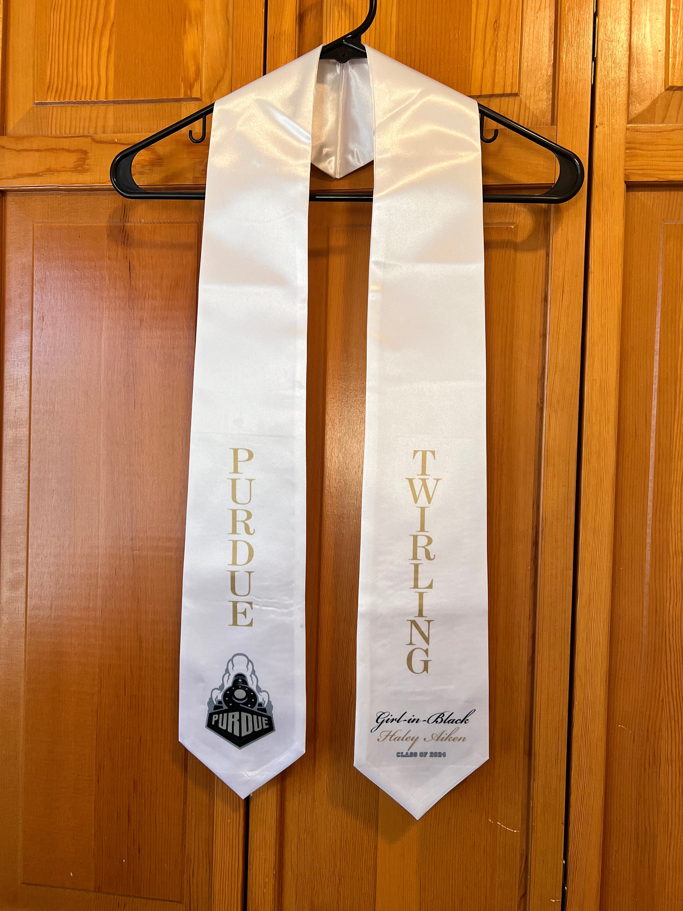 Customized Purdue Graduation Stole - Etsy