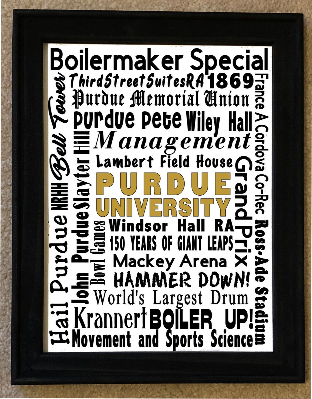 Purdue Word Plaque - Etsy
