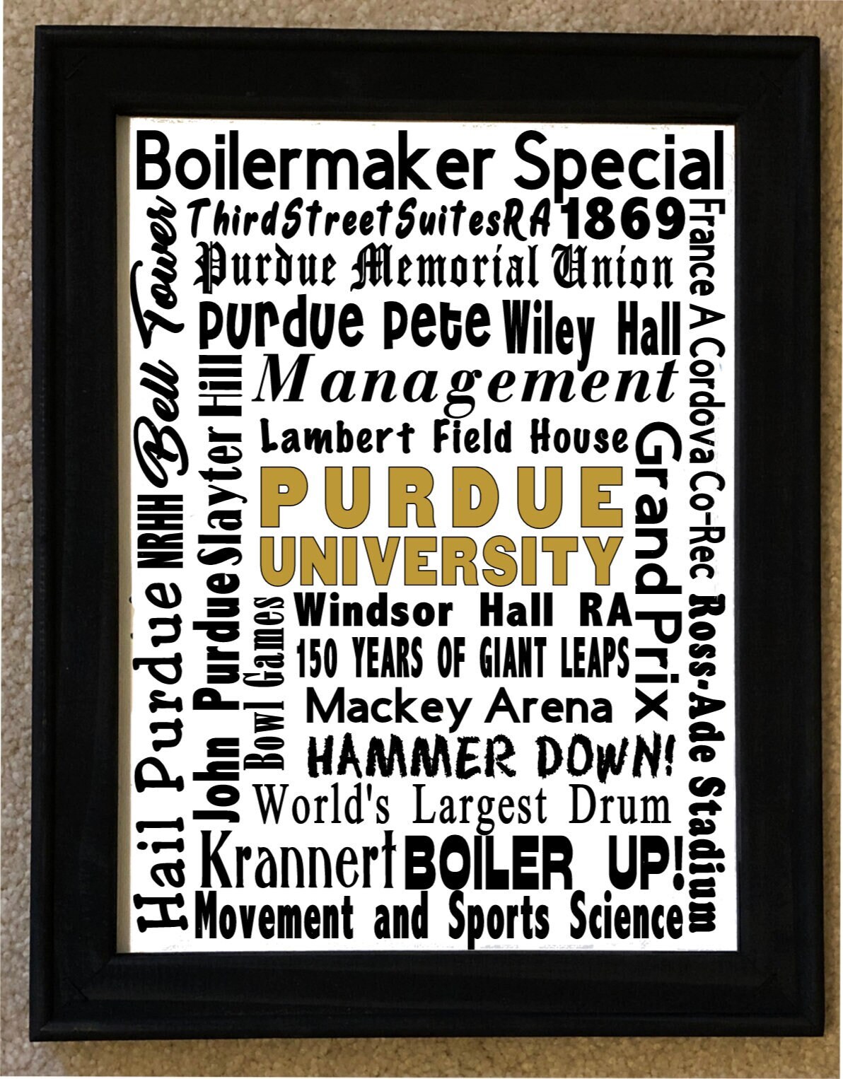 Purdue Word Plaque - Etsy
