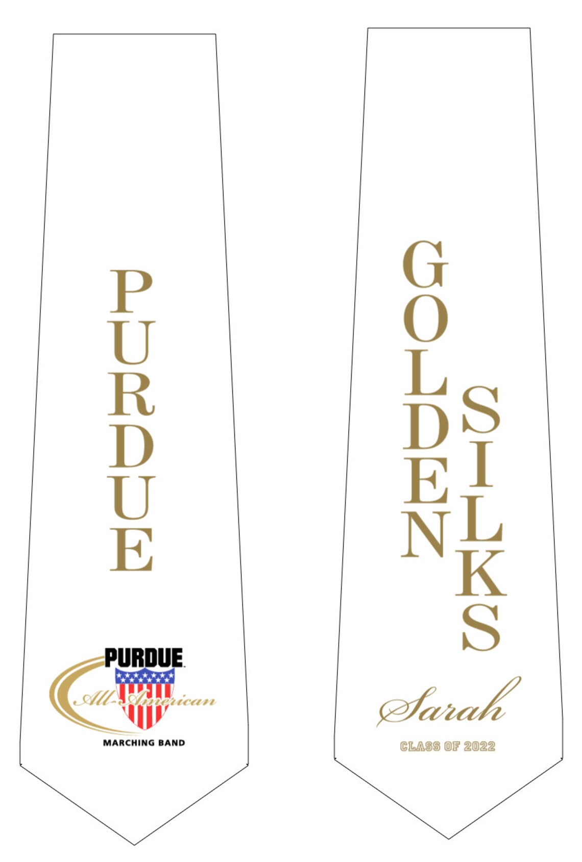 Customized Purdue Graduation Stole - Etsy