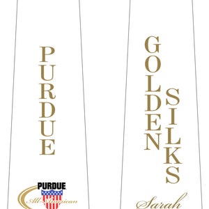 Customized Purdue Graduation Stole - Etsy