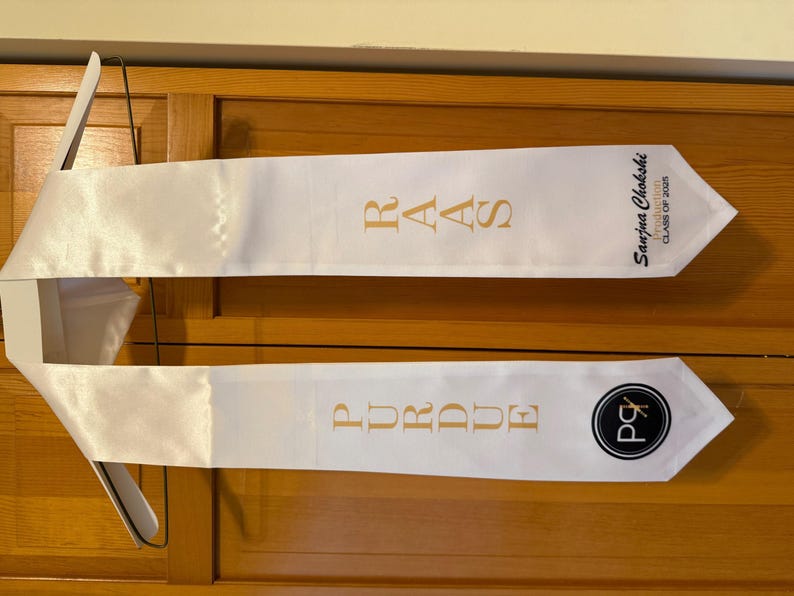 Customized Purdue Graduation Stole - Etsy