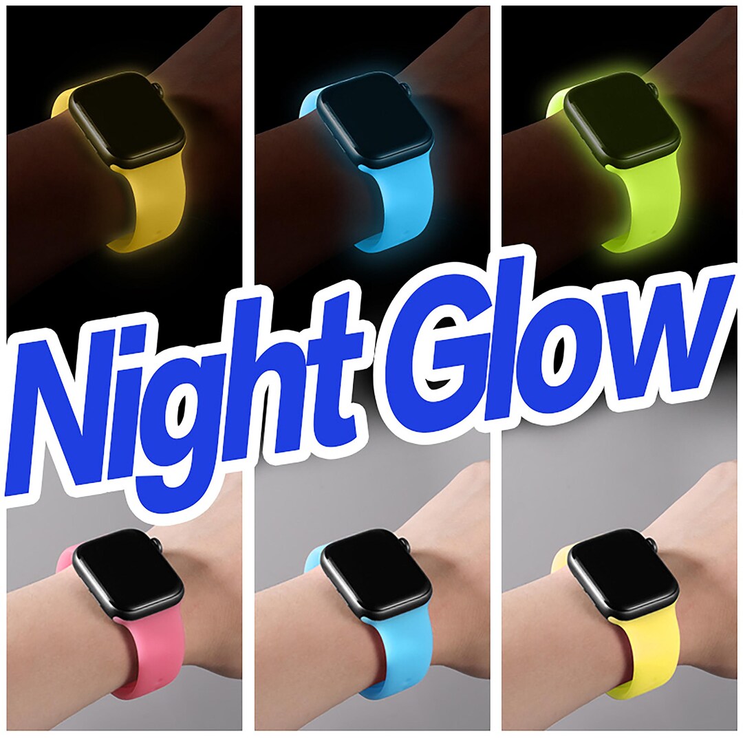 Apple Watch Band - Glow in the Dark Silicone Sport Band for Iwatch ...