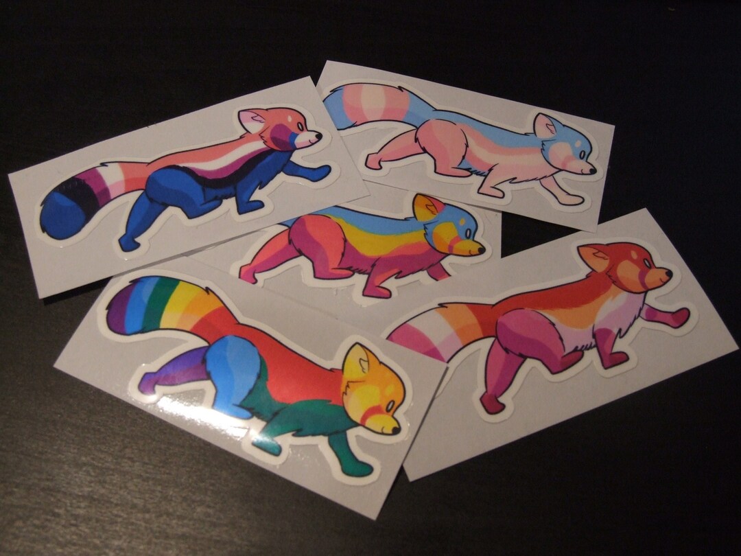 Pride Pandas Queer Furry Vinyl Stickers - Etsy