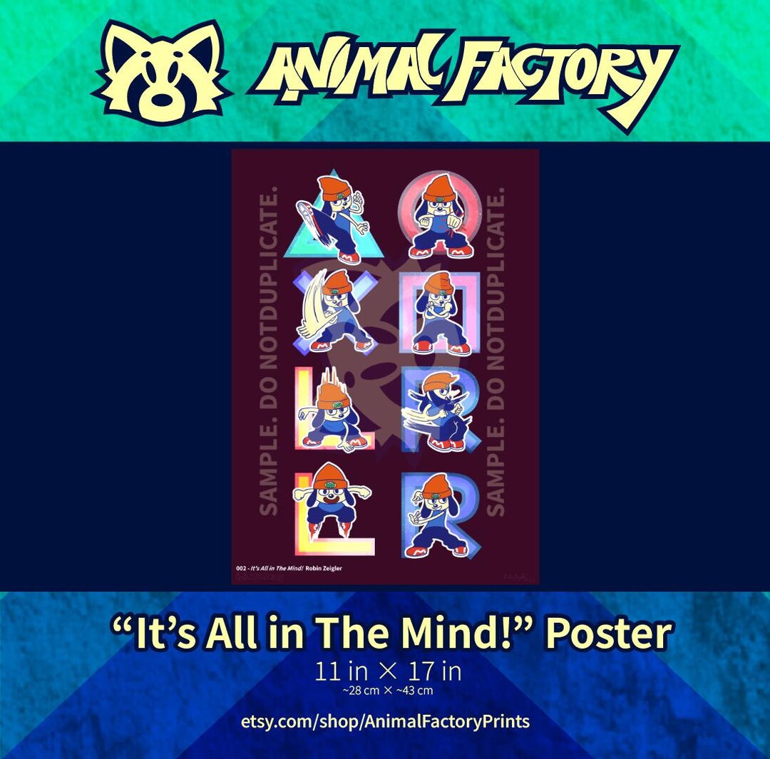 It's All in the Mind Parappa the Rapper Poster - Etsy