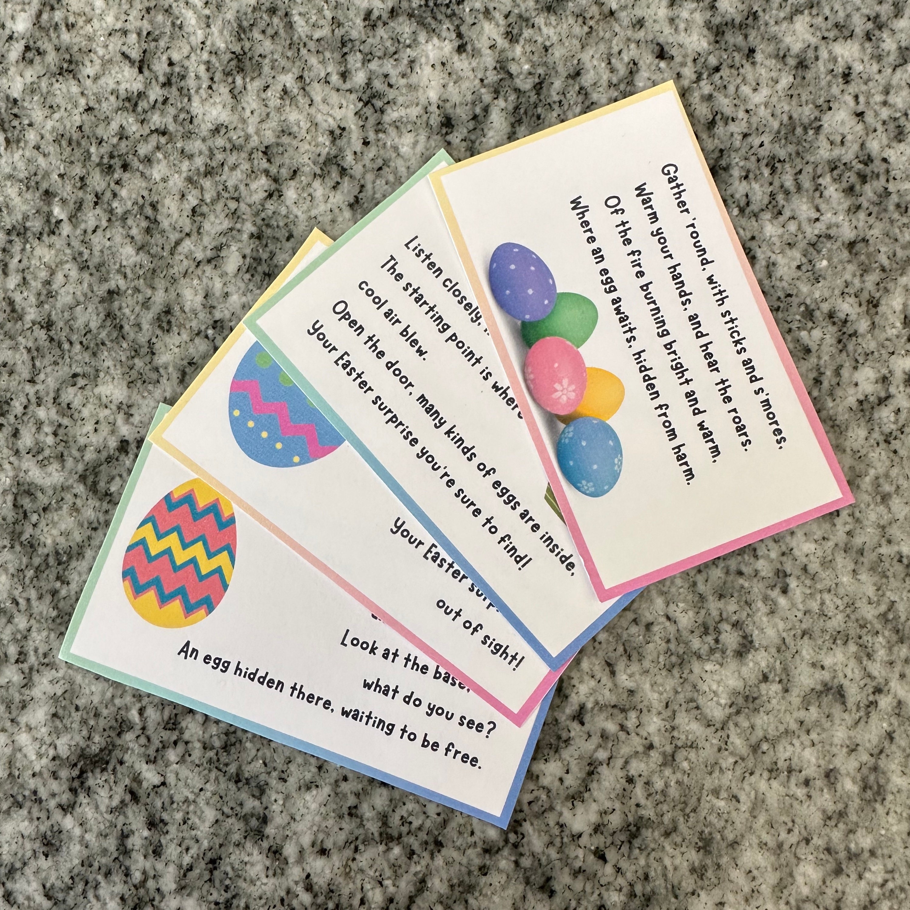 Easter Scavenger Hunt, Indoor/outdoor Clues for 17 LOCATIONS, Easter ...