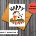 Printable Birthday Card, Cow Birthday Card, Birthday Wishes Card, Farm ...