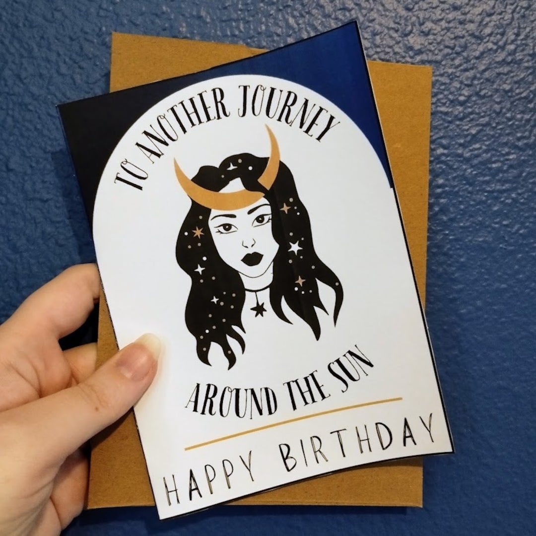 Printable Celestial Birthday Card, Sun Birthday Card, Birthday Wishes ...