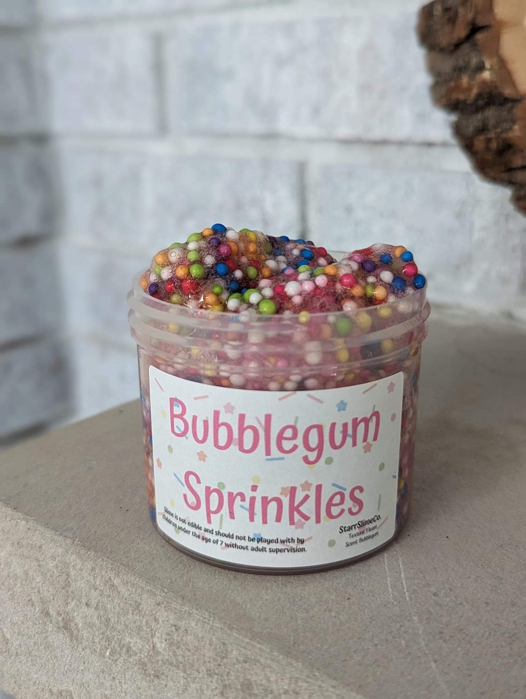Bubblegum Sprinkles Scented Pink Rainbow Floam Slime - Etsy