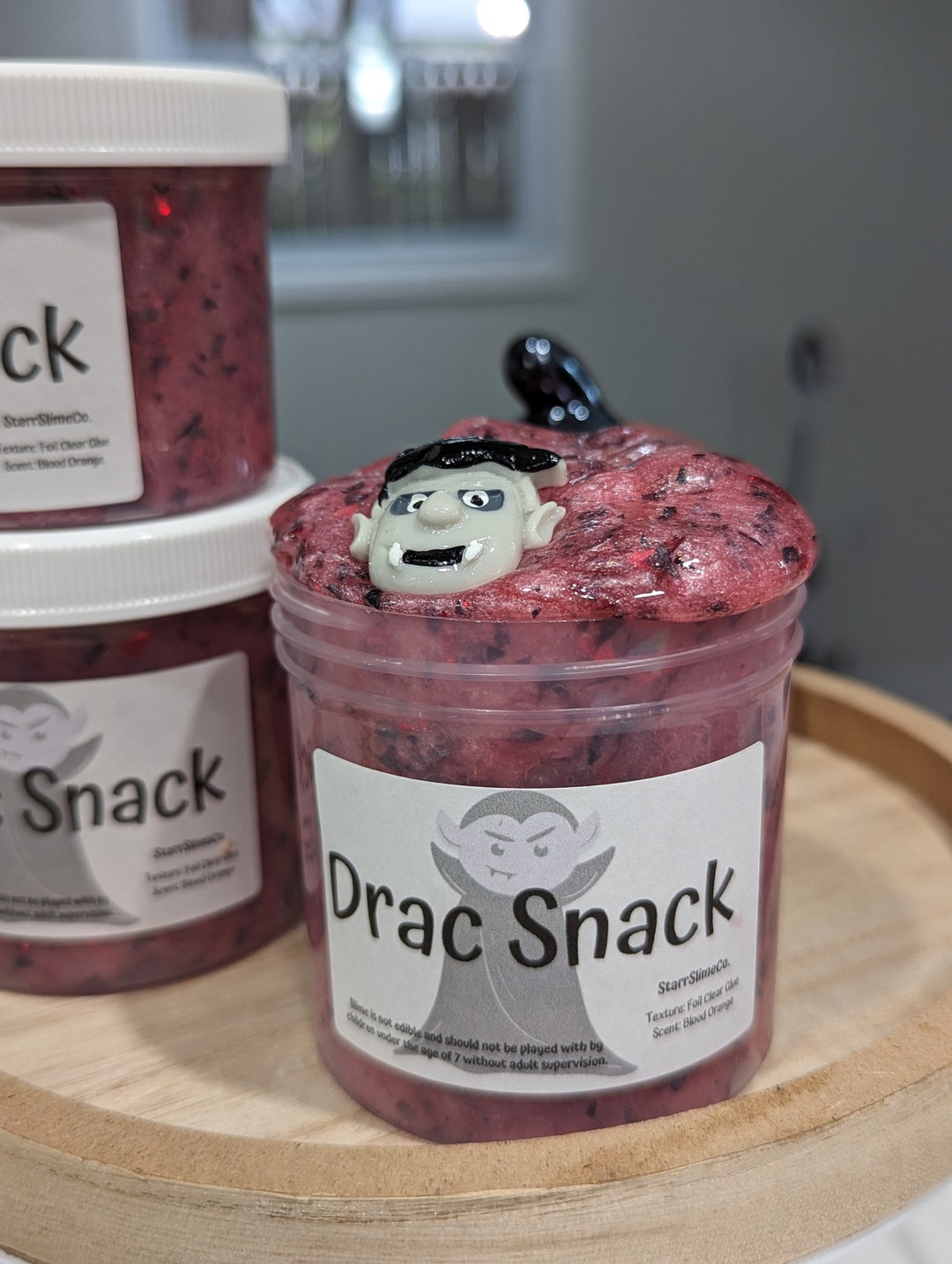 Drac Snack Blood Orange Scented Clear Glue Slime With Foil - Etsy