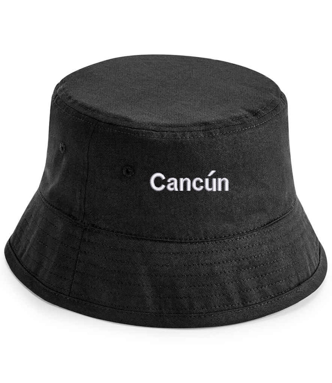 Adults Bucket Hat With Cancun Embroidery - Etsy