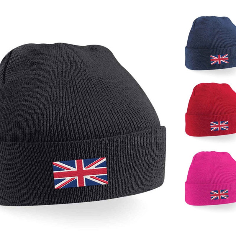 British Flag Beanie Hat - Etsy UK