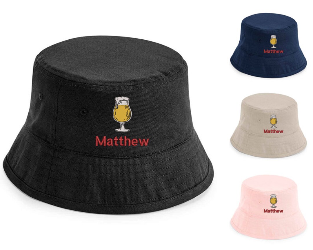 Personalized Bucket Hat Adults & Kids With Beer Embroidery - Etsy