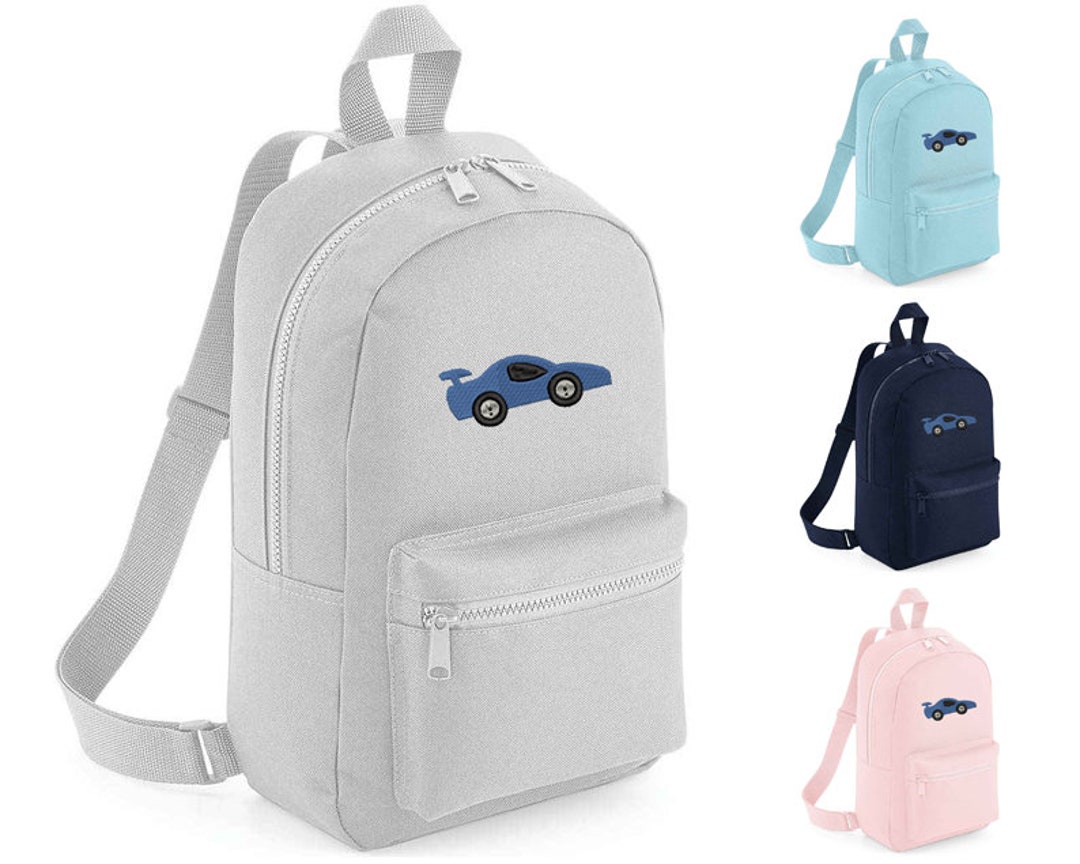 Childrens Mini Backpack With Car Embroidery Design - Etsy